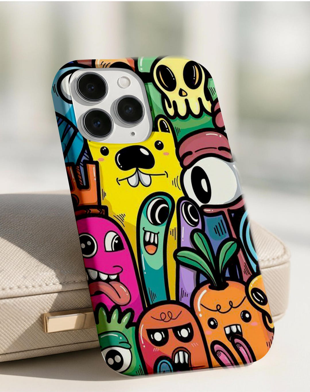 Abstract Doodle Monster iPhone Case – Colorful Graffiti Art Cover - Etsy