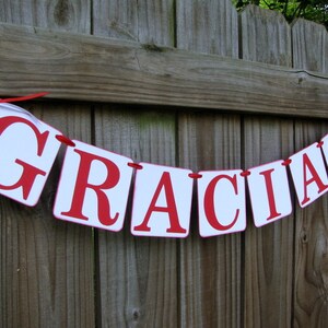 Gracias Banner, Photo Prop, Spanish, Latino Wedding Decor, Thank You ...