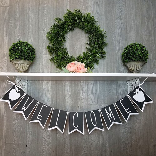 Teacher Classroom Banner Classroom Welcome Banner Chalkboard - Etsy