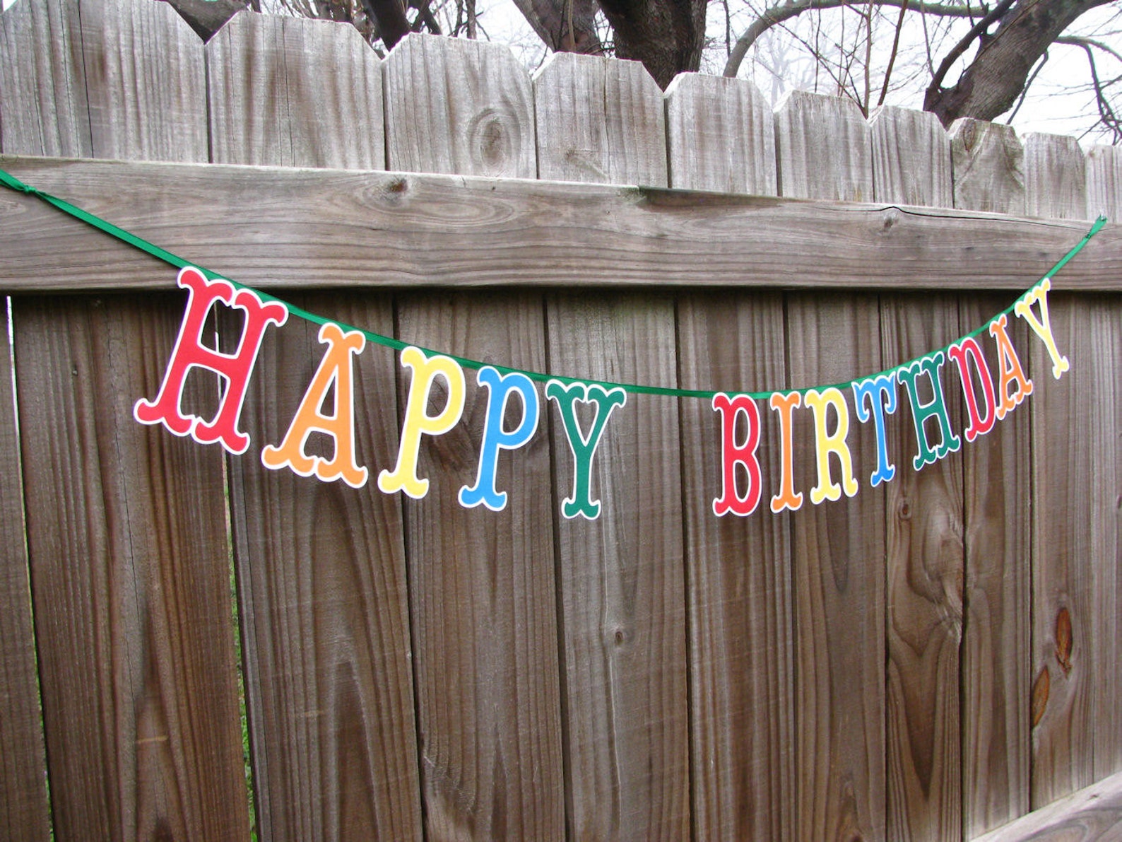 Happy Birthday Banner Large Letters Birthday Banner - Etsy