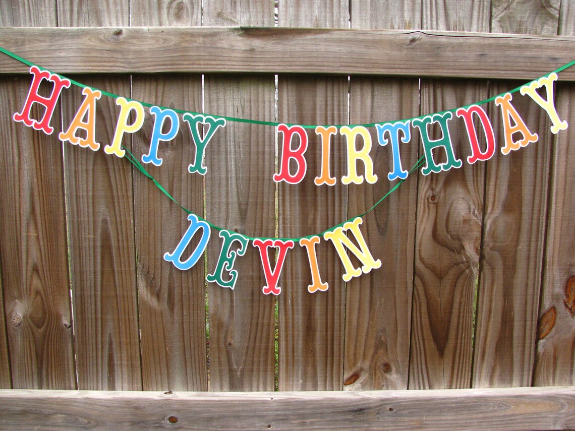 Birthday Banner FELIZ CUMPLEAÑOS Happy Birthday in Spanish - Etsy