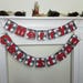 Buffalo Plaid Merry Christmas Banner Red and Black Christmas - Etsy