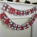Buffalo Plaid Merry Christmas Banner Red and Black Christmas - Etsy