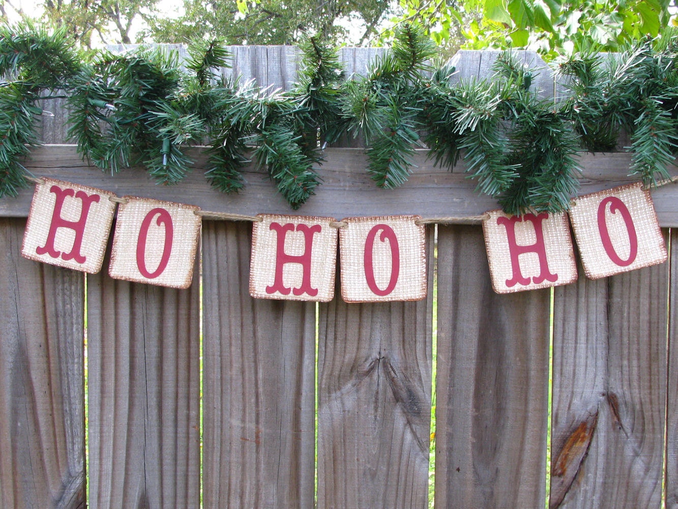 Ho Ho Ho Sign Christmas Banner Christmas Decor Christmas | Etsy