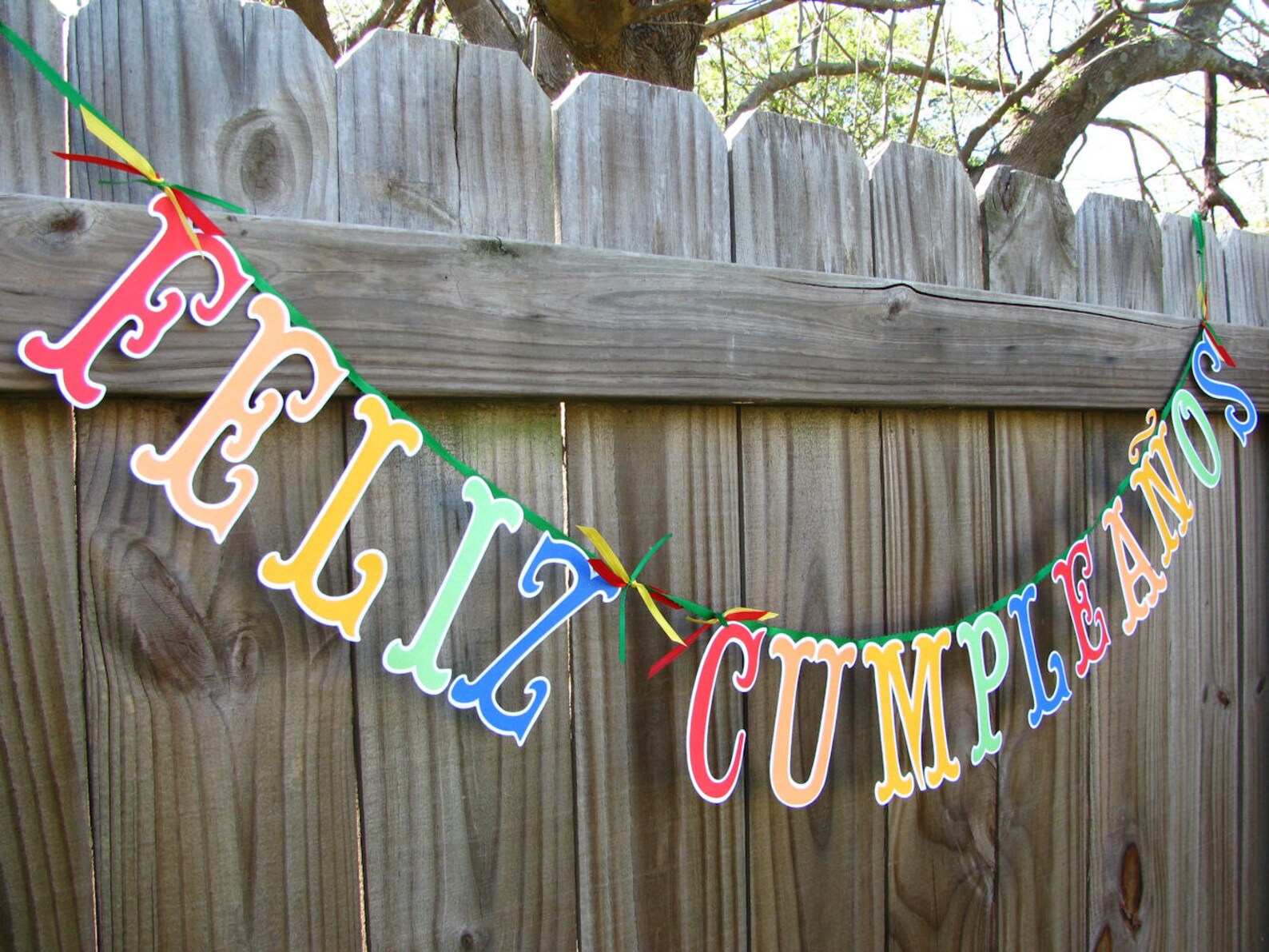 Birthday Banner FELIZ CUMPLEAÑOS Happy Birthday in Spanish - Etsy