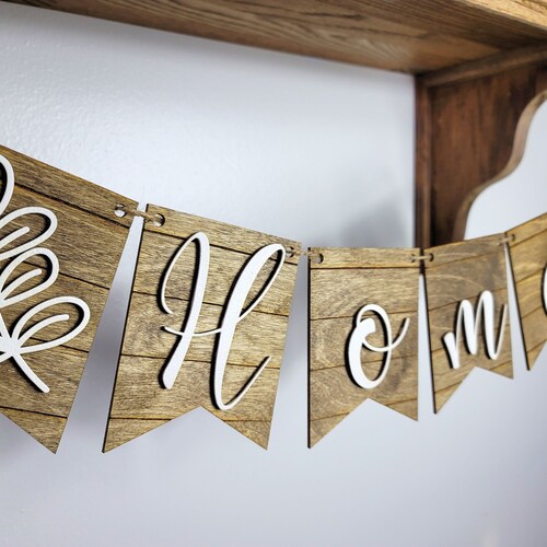 Farmhouse Style FAMILY Banner for Mantle Decor Everyday Home - Etsy