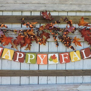 As Seen in HGTV Magazine, Happy Fall Banner, Happy Fall Sign, Fall Home ...