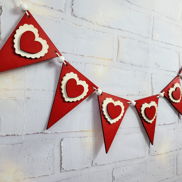 Valentine Bunting - Etsy