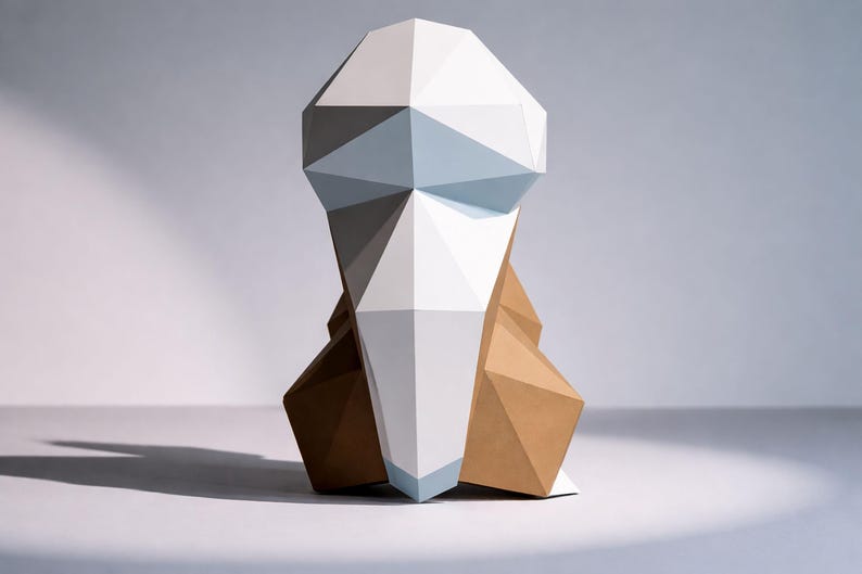 Low Poly Squirrel Papercraft Template (digital Download) - Etsy