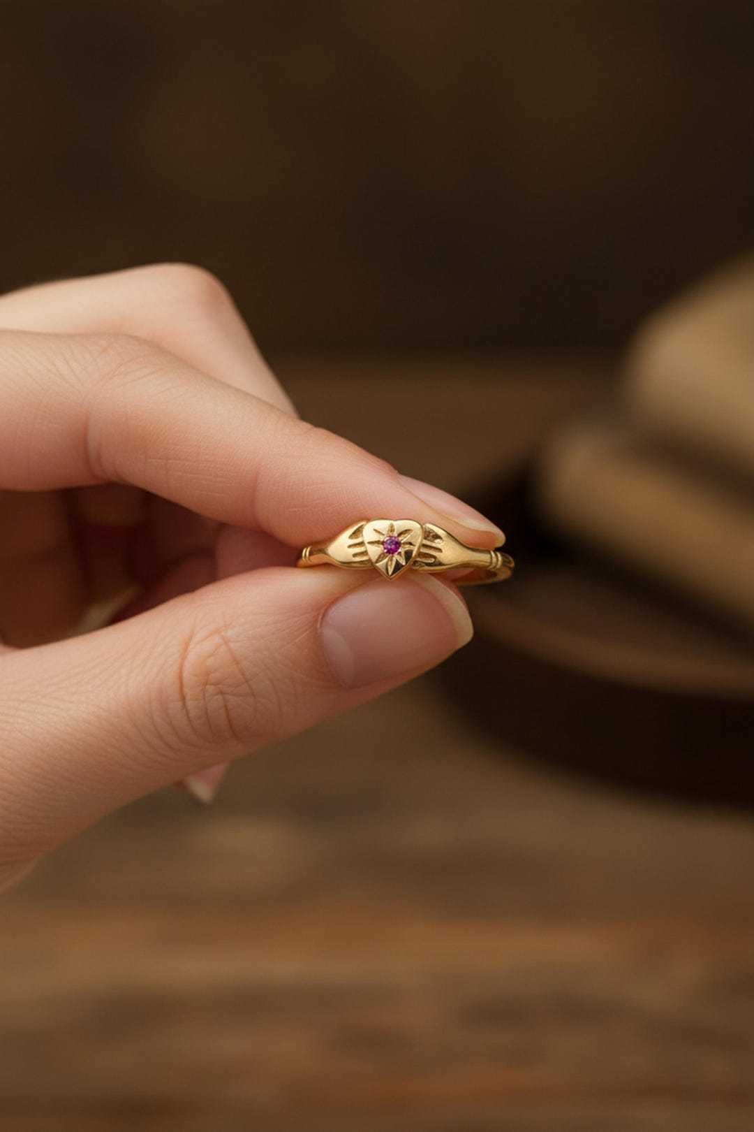 14K Gold Claddagh Ring, Tiny Celtic Irish Ring, Claddagh Ring, Irish ...