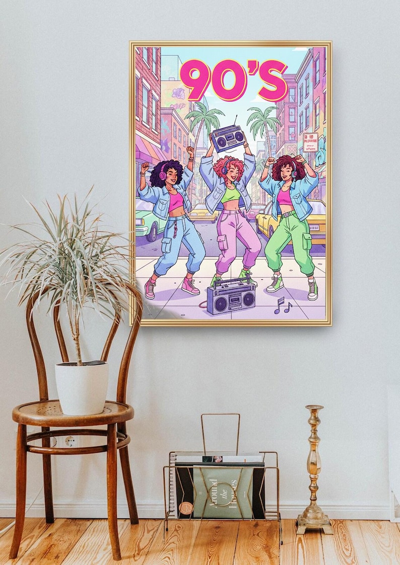 90s Poster | 90s Wall Art, 90s Vibes Poster, Retro 90s Poster, 90s Pop ...