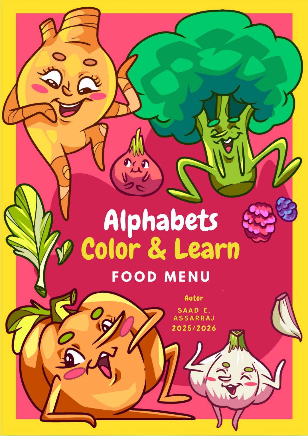 Alphabets Color & Learn - Food Menu - Etsy Canada