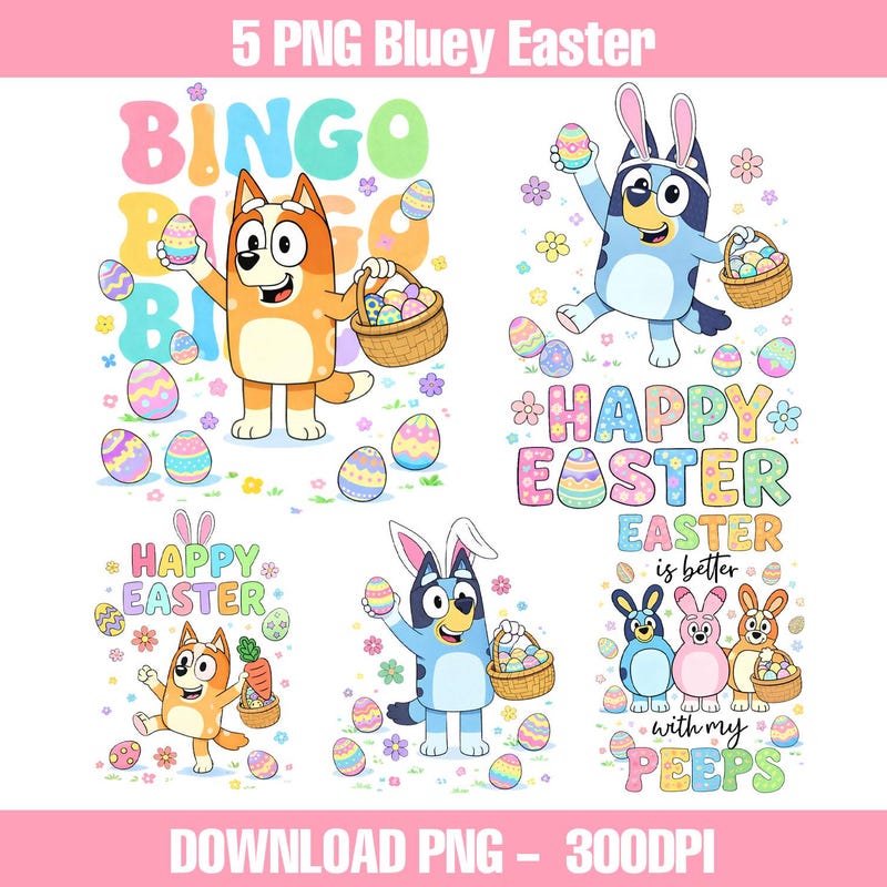 Bluey Png Easter - Etsy