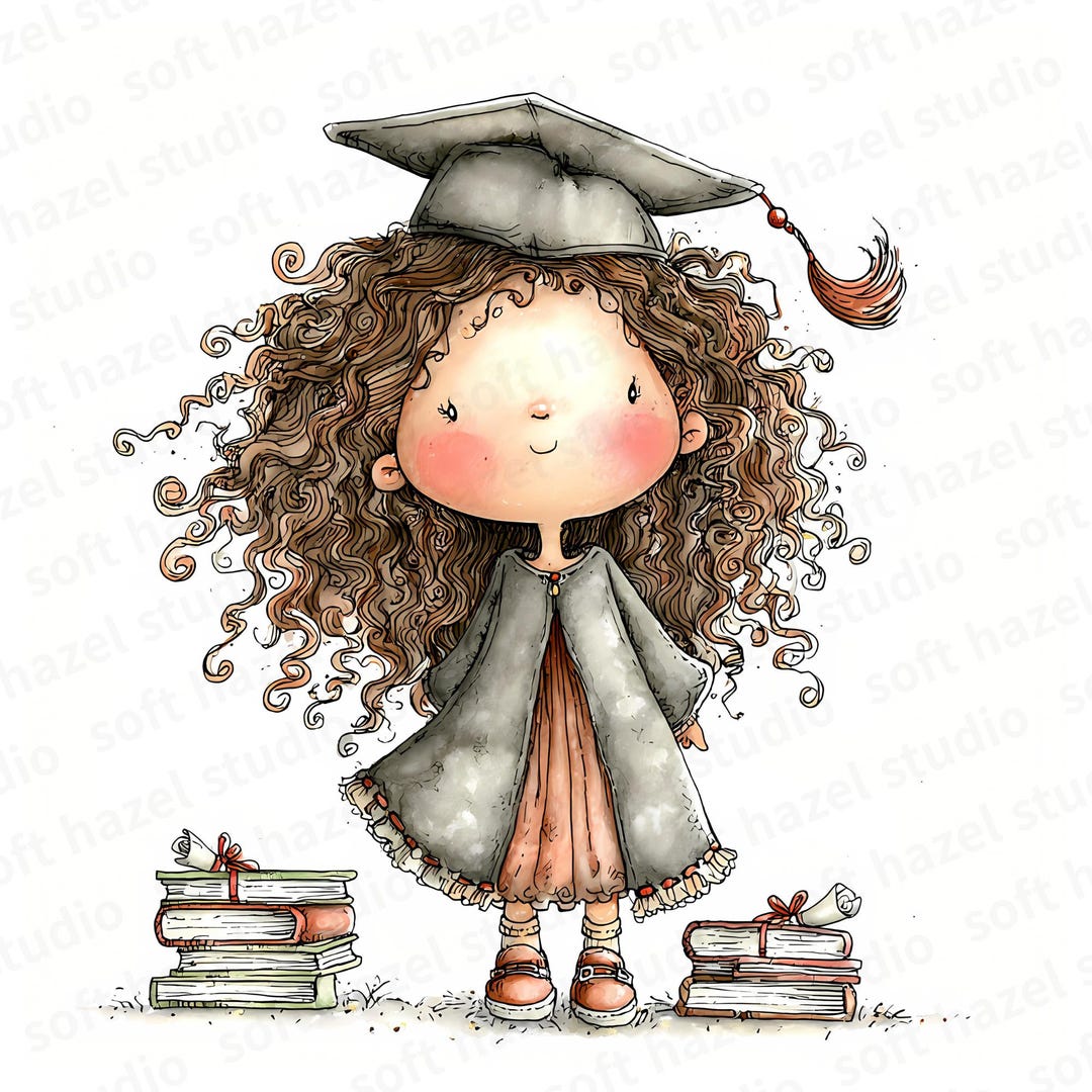 23 JPG Graduation Girl Clipart Cute Graduation Kids Clipart ...