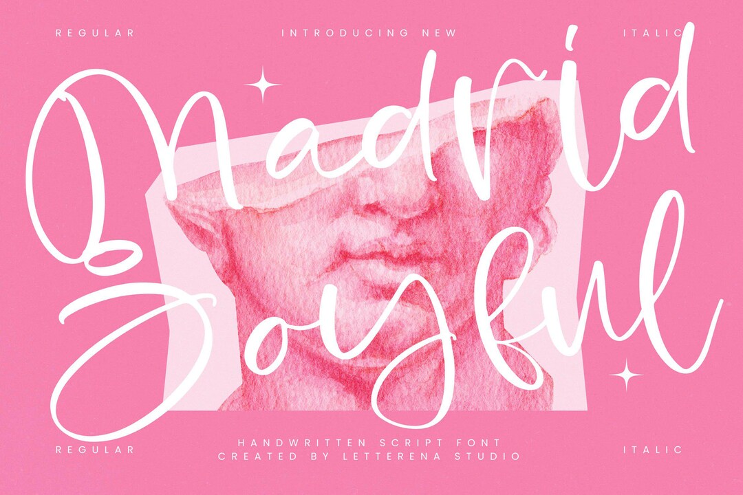 Joyful Script Font | Playful Handwritten Typeface for Logos & Branding ...