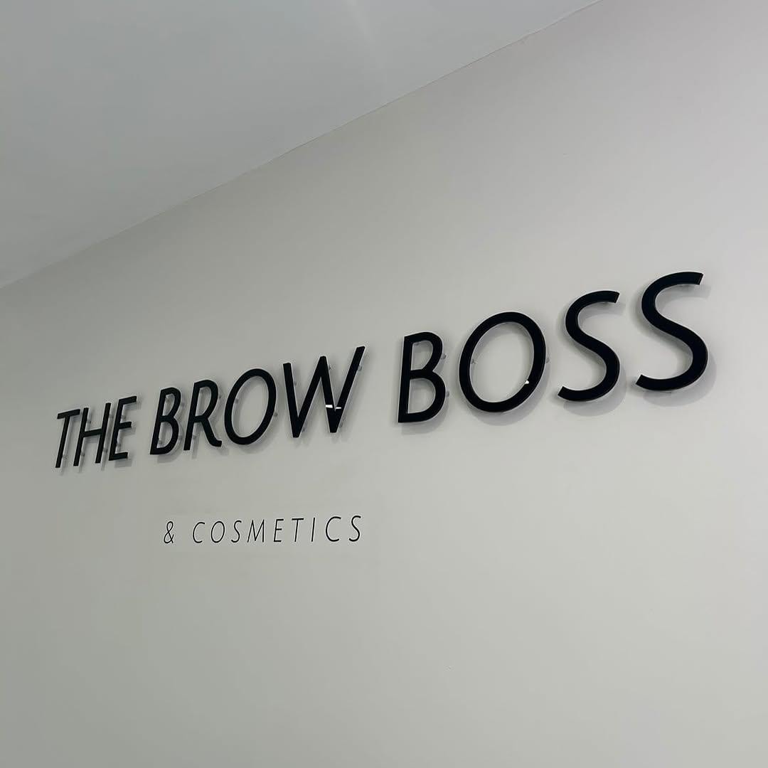 Raised Letters - Business Signage - Metal on Acrylic Sign - Flat Cut ...