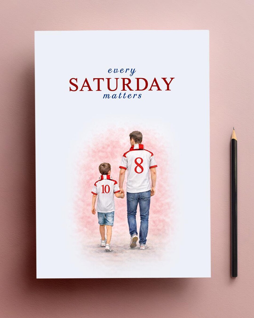 Every Saturday Matters Football Wall Art | Father and Son Print ...