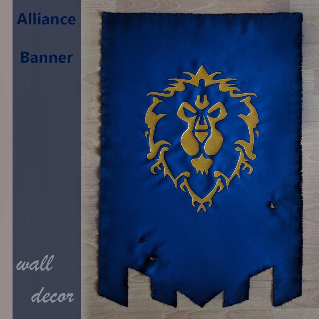 Handmade Alliance Banner | Gamer Wall Decor - Etsy