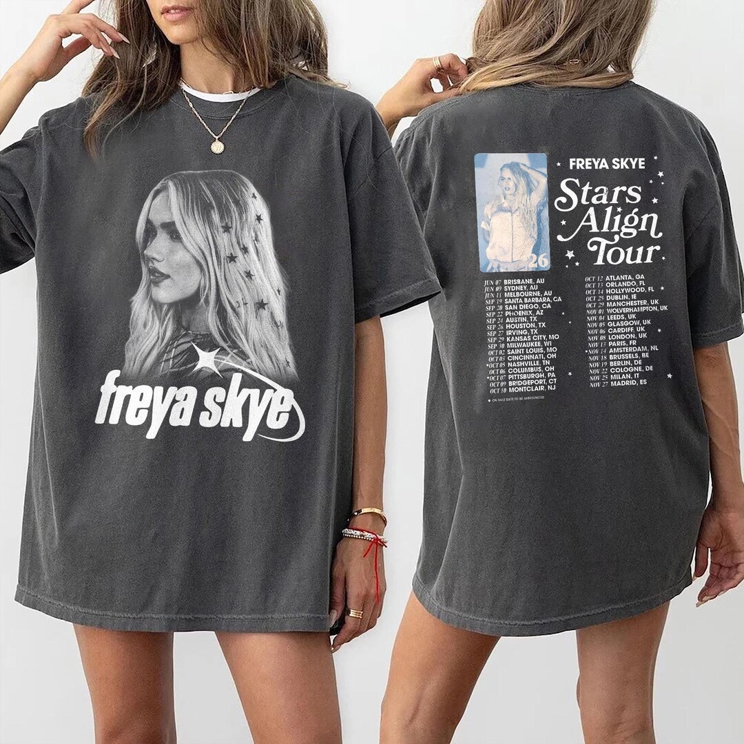 Disney Freya Skye Songs Stars Align Tour Sketch Shirt, Nova Bright Dawn ...