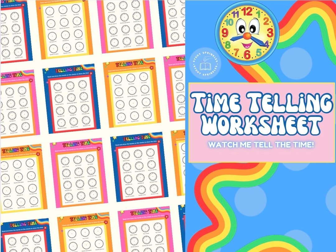 Telling Time Worksheets for Kids | Learn to Read Analog Clocks | Early ...