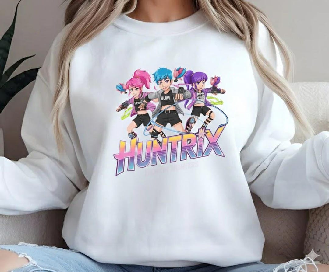 Huntrix Demon Hunters PNG, Kpop Idol Shirt Design, Girl Dinner PNG ...