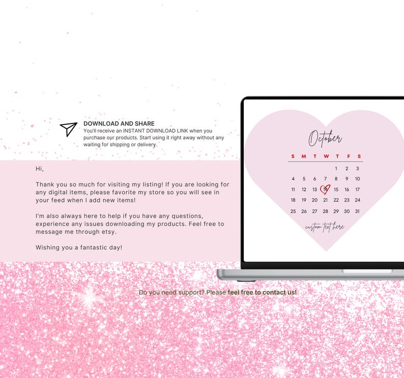 Heart Shape 2026 Calendar Cake Topper Template | Editable Cake Topper ...