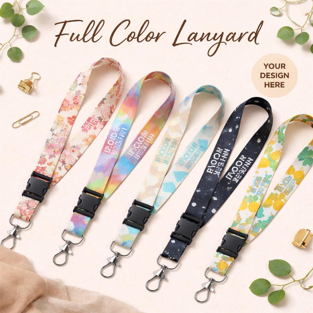 Custom Logo Lanyards for Employee– Personalized Printed ID Badge ...