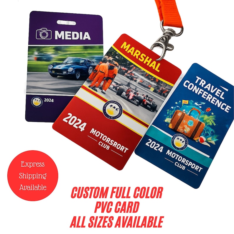 Custom ID Badge With Name and Logo | Personalized Plastic PVC ID Card ...