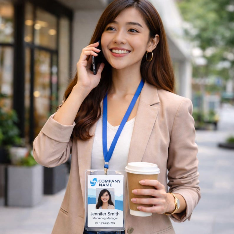 Custom Lanyards & PVC ID Cards | Personalized Badge Holders, Printed ...