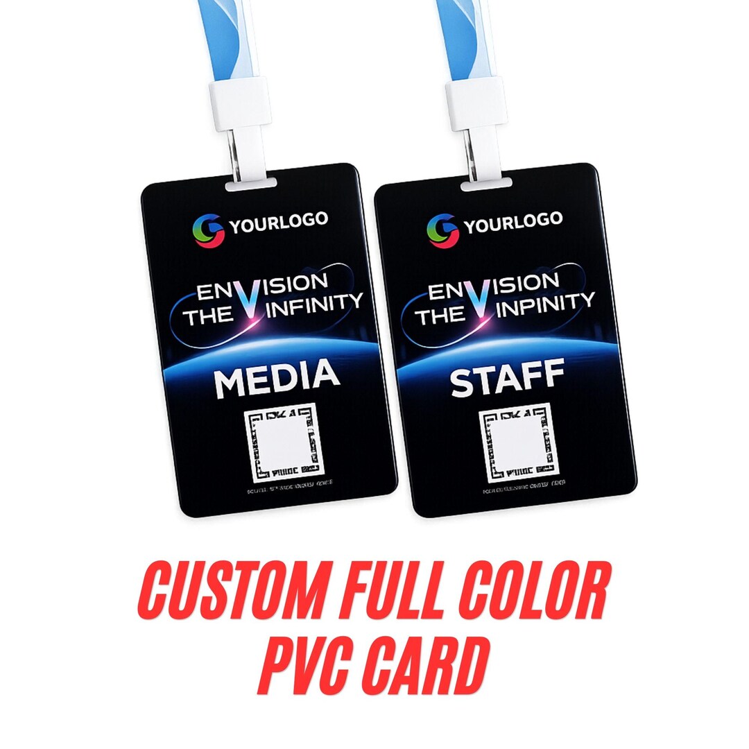 Custom PVC ID Card With Name Title Photo | Personalized Plastic ID ...