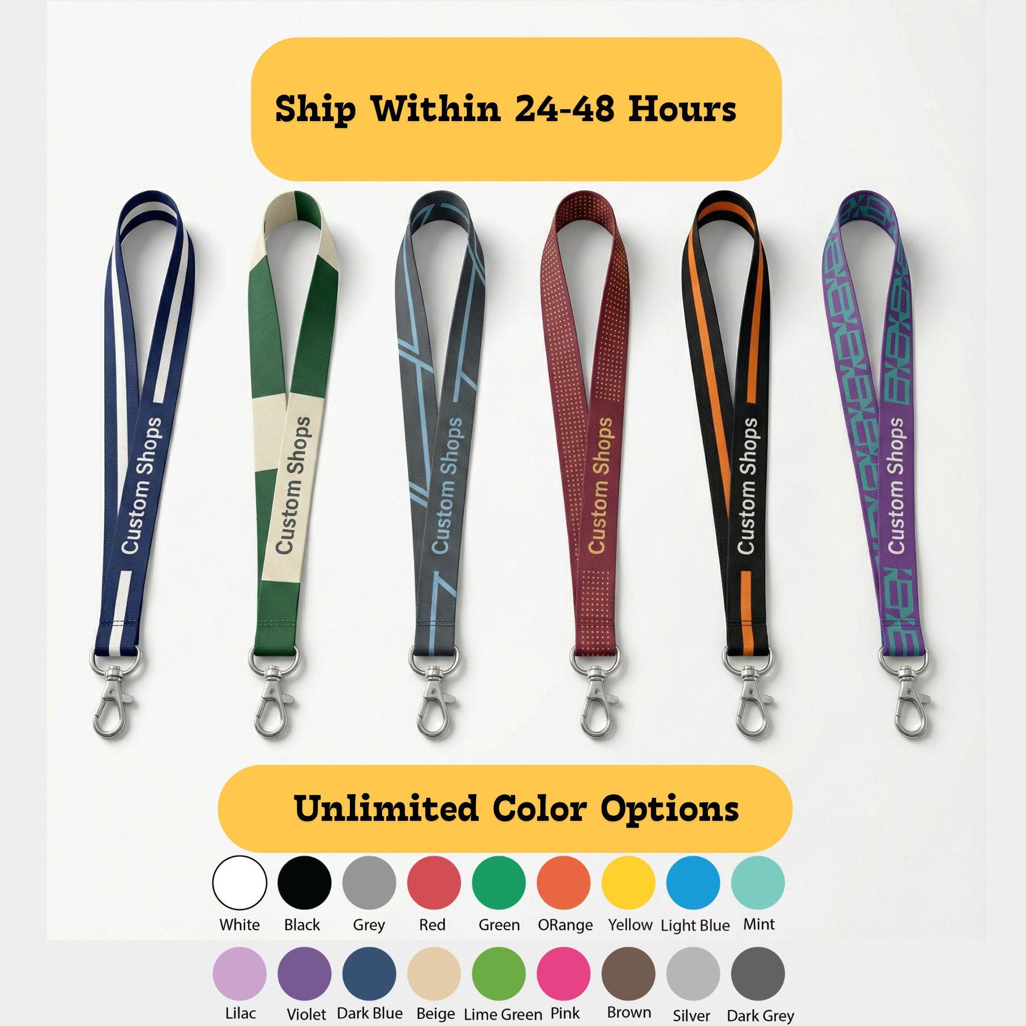 Custom Printed Lanyards With Logo – Personalized ID Lanyards for ...