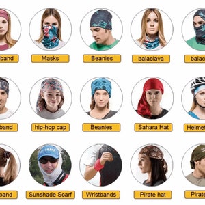 25 Sublimation Blank Neck Gaiters. Ice Silk Polyester/spandex. Quick ...