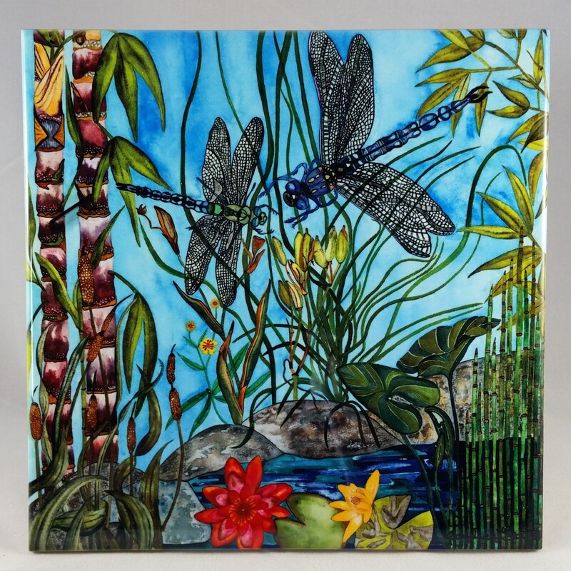 Dragonfly Tile - Etsy