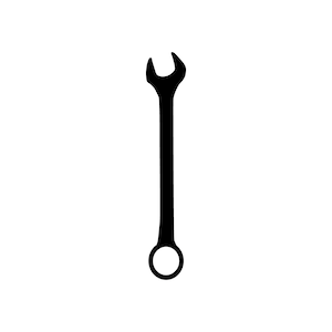 Open-end Wrench Icon | Tool Silhouette Vector (digital Files) - Etsy