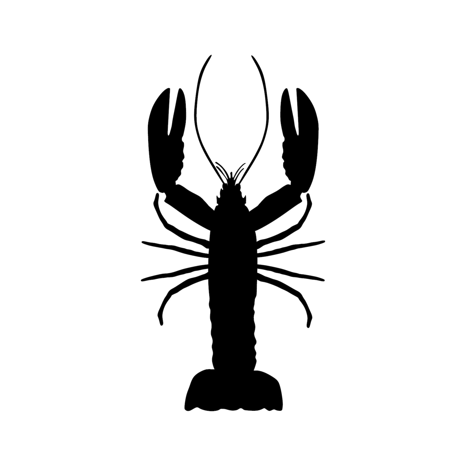 Lobster Icon Vector | Minimalist Black Silhouette (digital Files) - Etsy