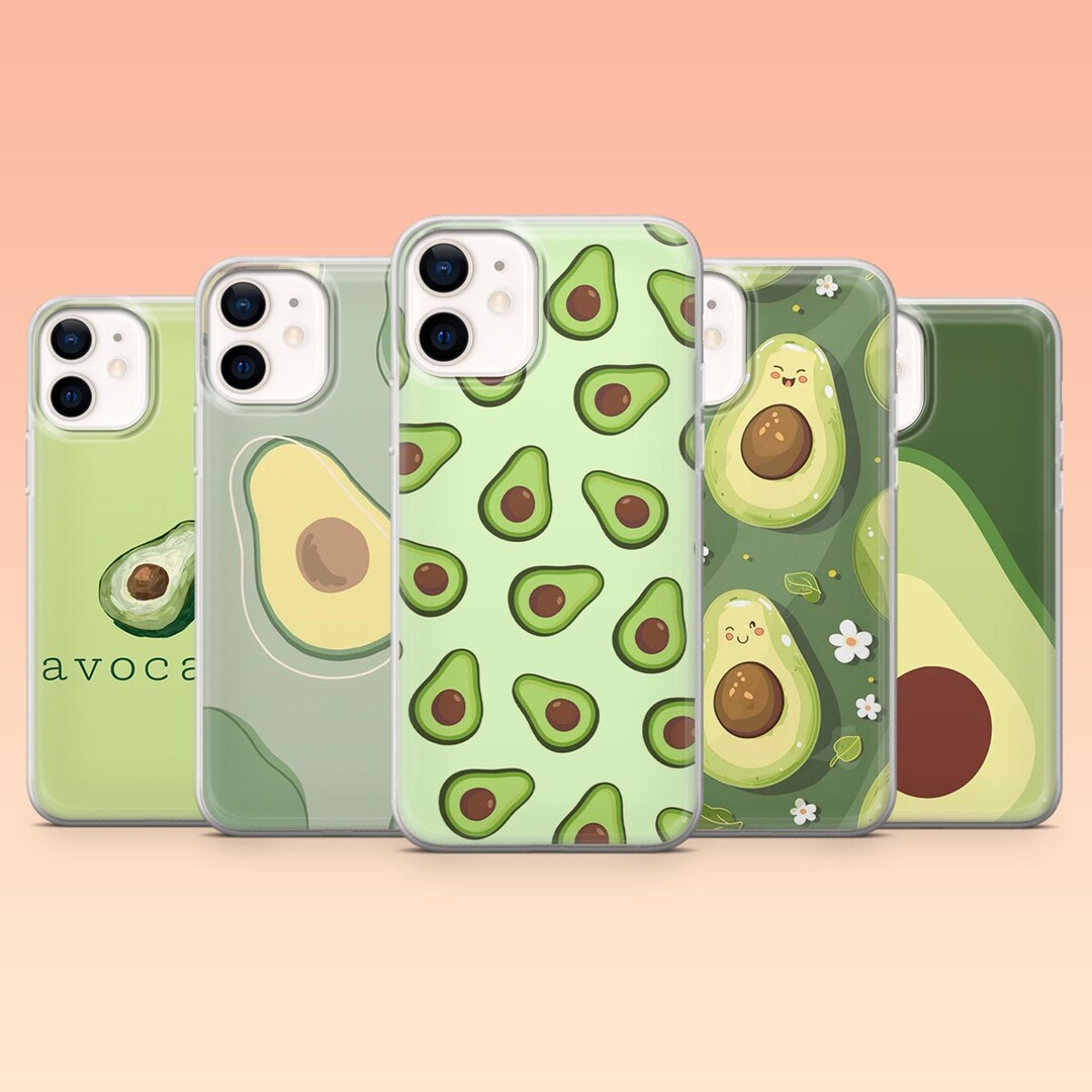 Avocado Phone Case Cute Fruit Kawaii Cover for iPhone 17pro, 16, 15, 14 ...
