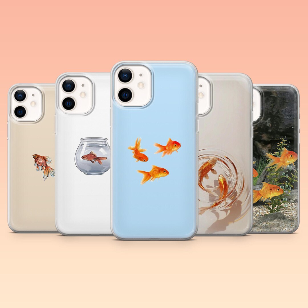Goldfish Phone Case Aquatic Kawaii Cover for iPhone 17pro, 16, 15, 14 ...