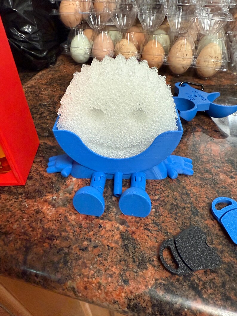 Cute 3D Printed Scrub Daddy Sponge Holder – Sink Buddy - Etsy