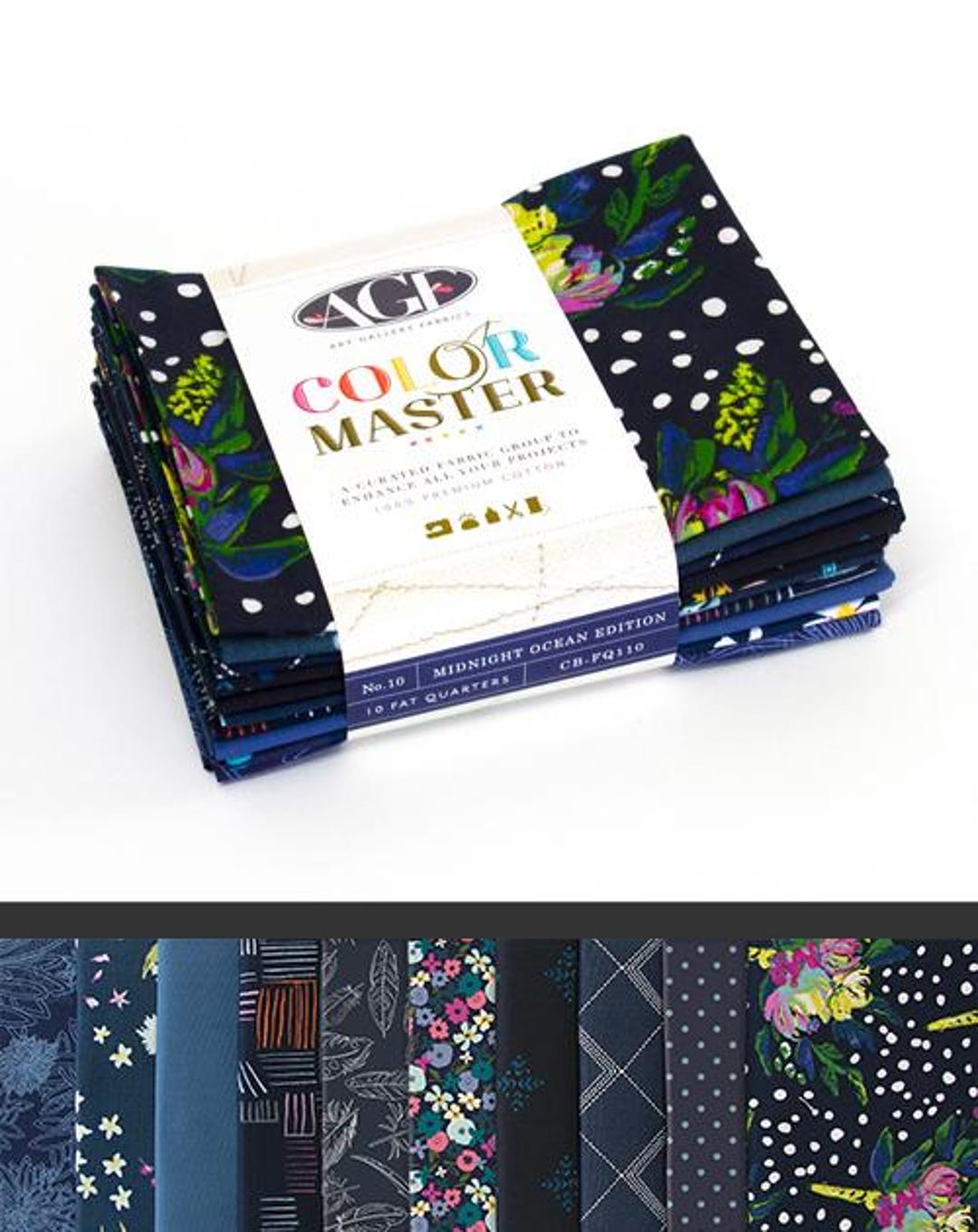 Fat Quarter Bundle -color Master Bundle Midnight Ocean - AGF - Etsy