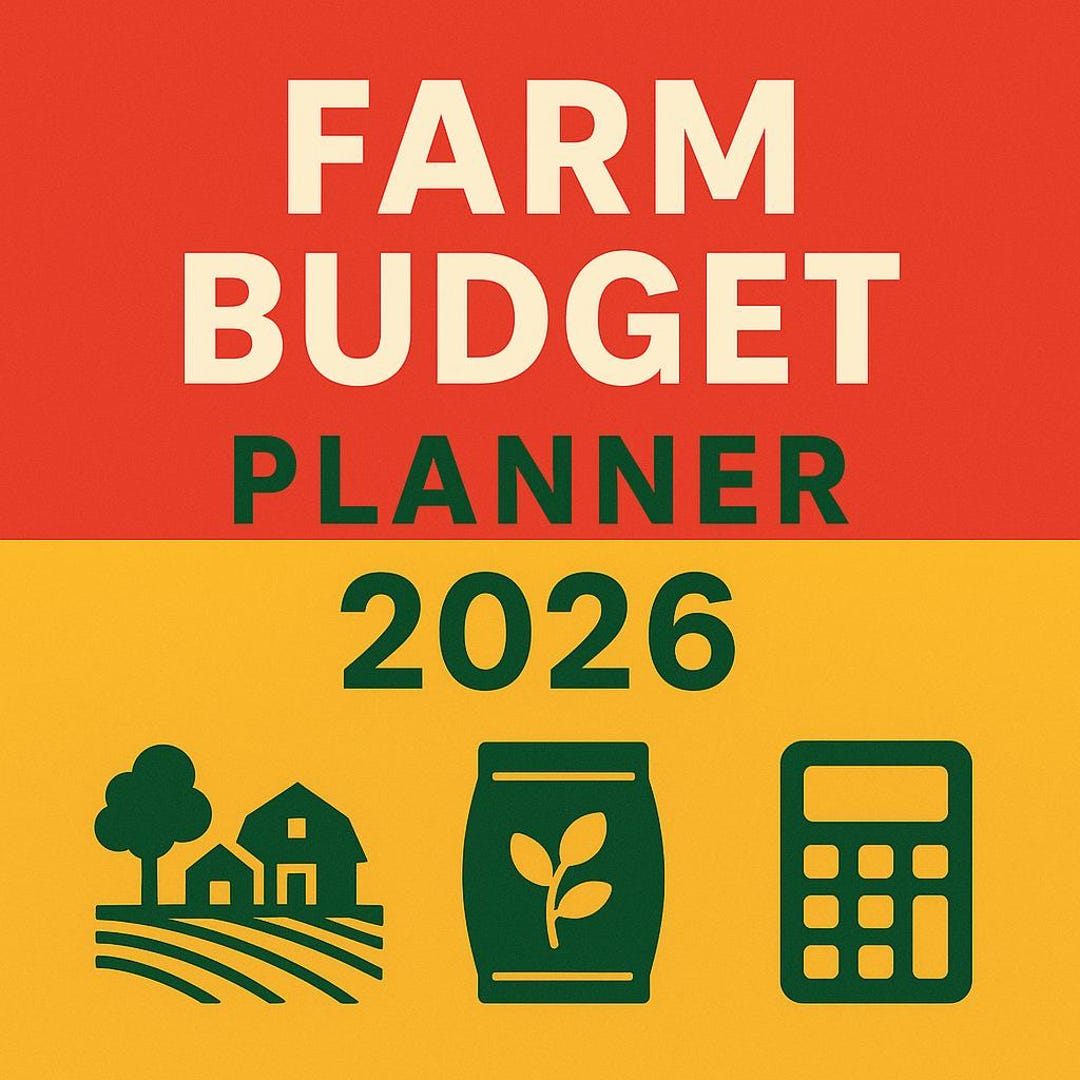 Farm Budget Planner 2026 (start Here) | Agricultural Budgeting & Cost ...