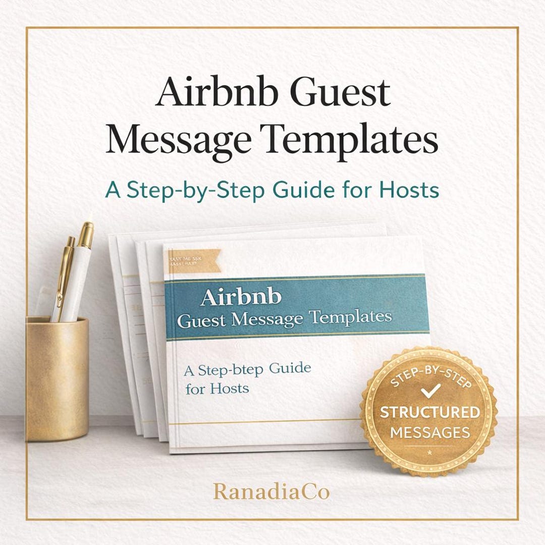 Airbnb Guest Message Templates – Structured Guide With Instructions ...