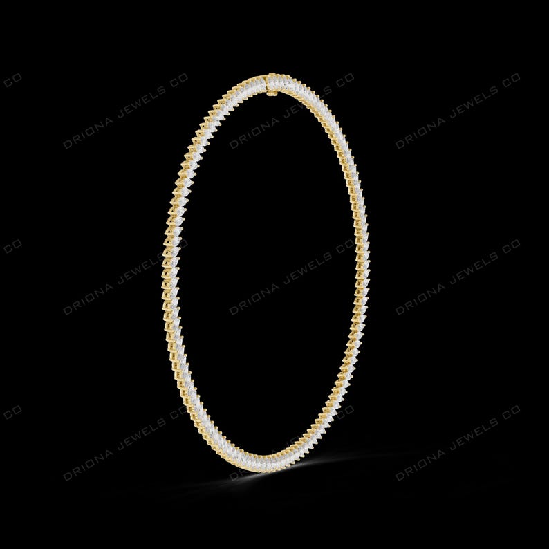 Buy Marquise Diamond Tennis Necklace, Solid Gold Bridal Jewelry Online ...