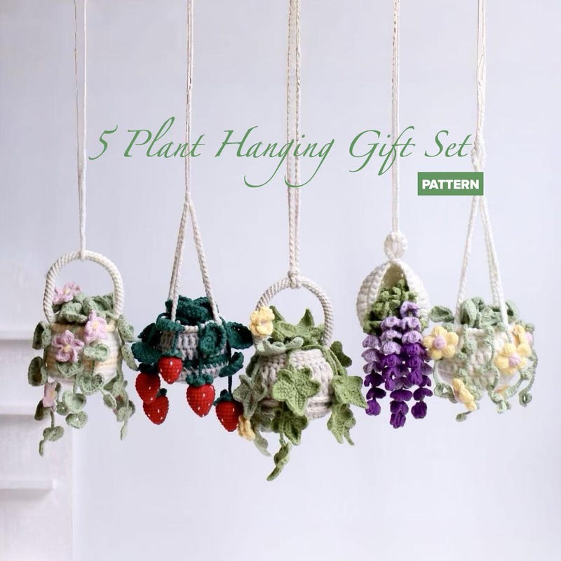 Crochet Hanging Ivy Plant - Etsy