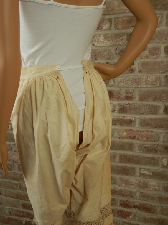 Antique Victorian Split Bloomers, Beautiful Lace and … - Gem