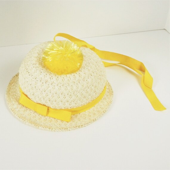 Vintage Girls Easter Hat, Little Girls Spring Hat, Wh… - Gem