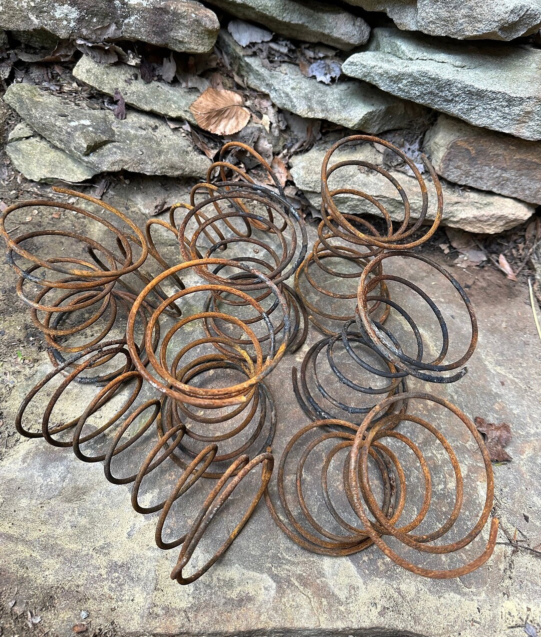 Vintage Springs Salvaged From 1920's Boudoir Chair, Eight Antique ...