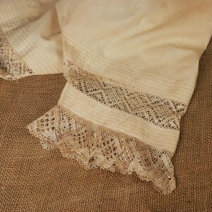 Antique Victorian Split Bloomers, Beautiful Lace and Pintucking, Open ...