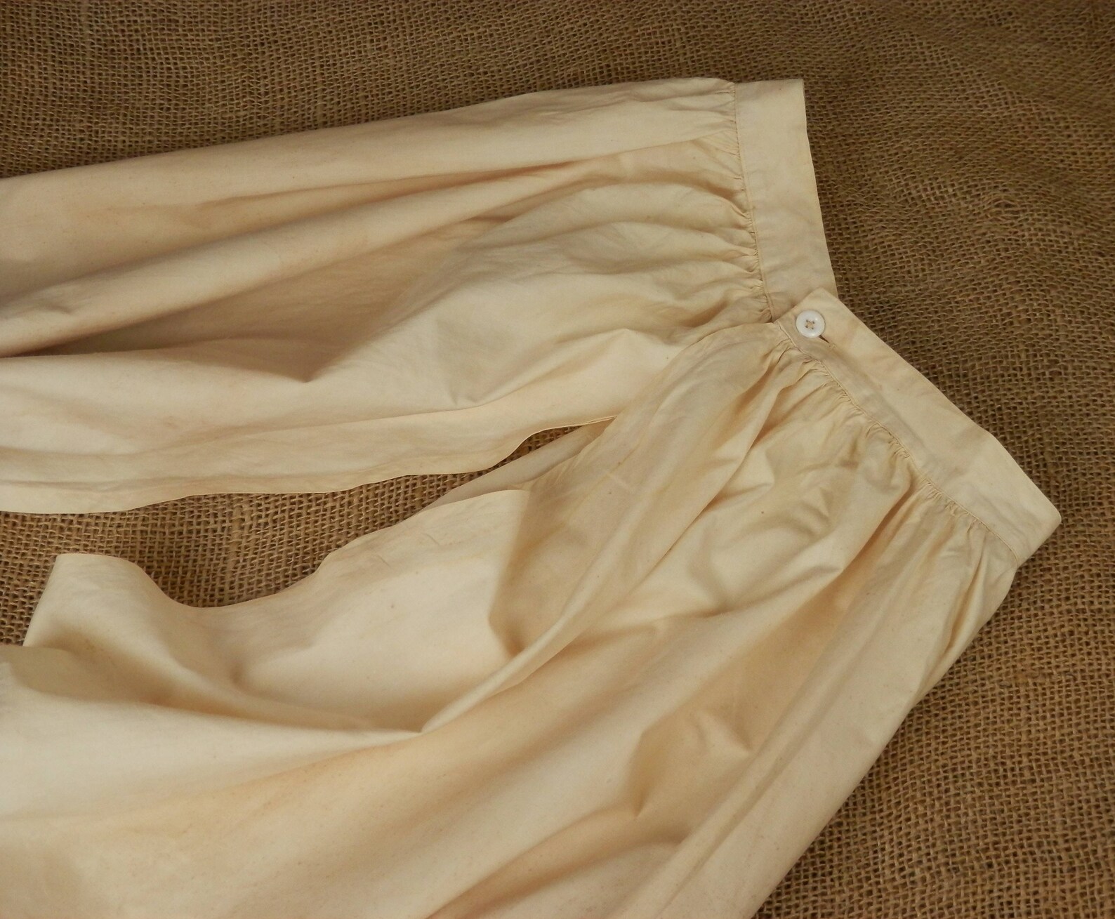 Antique Victorian Lace Bloomers: Pintucked Open Crotch Underwear, 24 ...