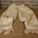 Antique Victorian Split Bloomers, Beautiful Lace and Pintucking, Open ...