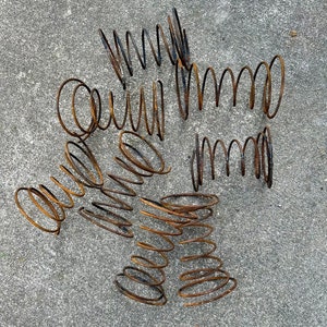Vintage Springs Salvaged From 1920's Boudoir Chair, Eight Antique ...